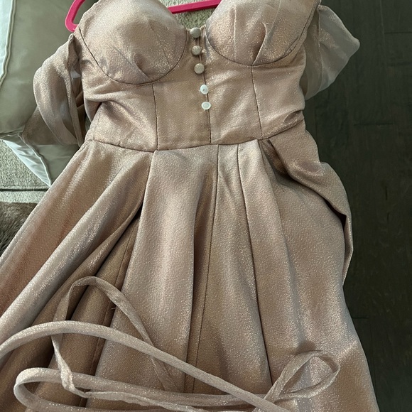 Teuta Matoshi | Dresses | Teuta Matoshi Rose Gold Gown | Poshmark